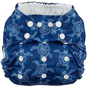 Coquí Baby All-in-One (AIO) Multi-Size Cloth Diaper (Sea Turtles)