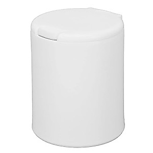 Cotton Swab Holder, Pop Up Window Dustproof Button Lid with Stickers Qtip Dispenser for Living Room Bathroom