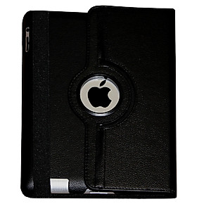 Case for iPad 2nd 3rd 4th Generation, Fit Model A1395 A1396 A1397 A1416 A1430 A1403 A1458 A1459 A1460 – Lingsor Smart Cover Case Rotating Stand Support Wake up Sleep, Black