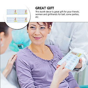 FRCOLOR Teeth Shiny Jewelry 40 Pcs Tooth Tooth Crystals Jewelry gems Gems Crystal Diamond Jewelry