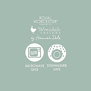 Royal Worcester Wrendale Designs Coffee Canister with Lid | 6-Inch Countertop Coffee Container with Hare Design | Made of Fine Bone China | Dishwasher Safe