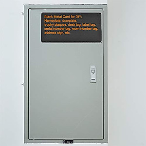 uxcell Blank Metal Card 80x40x1mm Anodized Aluminum Plate for DIY Laser Printing Engraving Black 15 Pcs