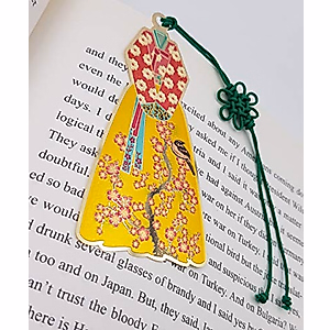 Korean Traditional Miniature Cool Bookmarks Souvenirs Gifts for Student Kids Adults Wife Friends - Coolest Metal Unique Color Designs Bookmark Pack (Woman's Hanbok 3 Pack)