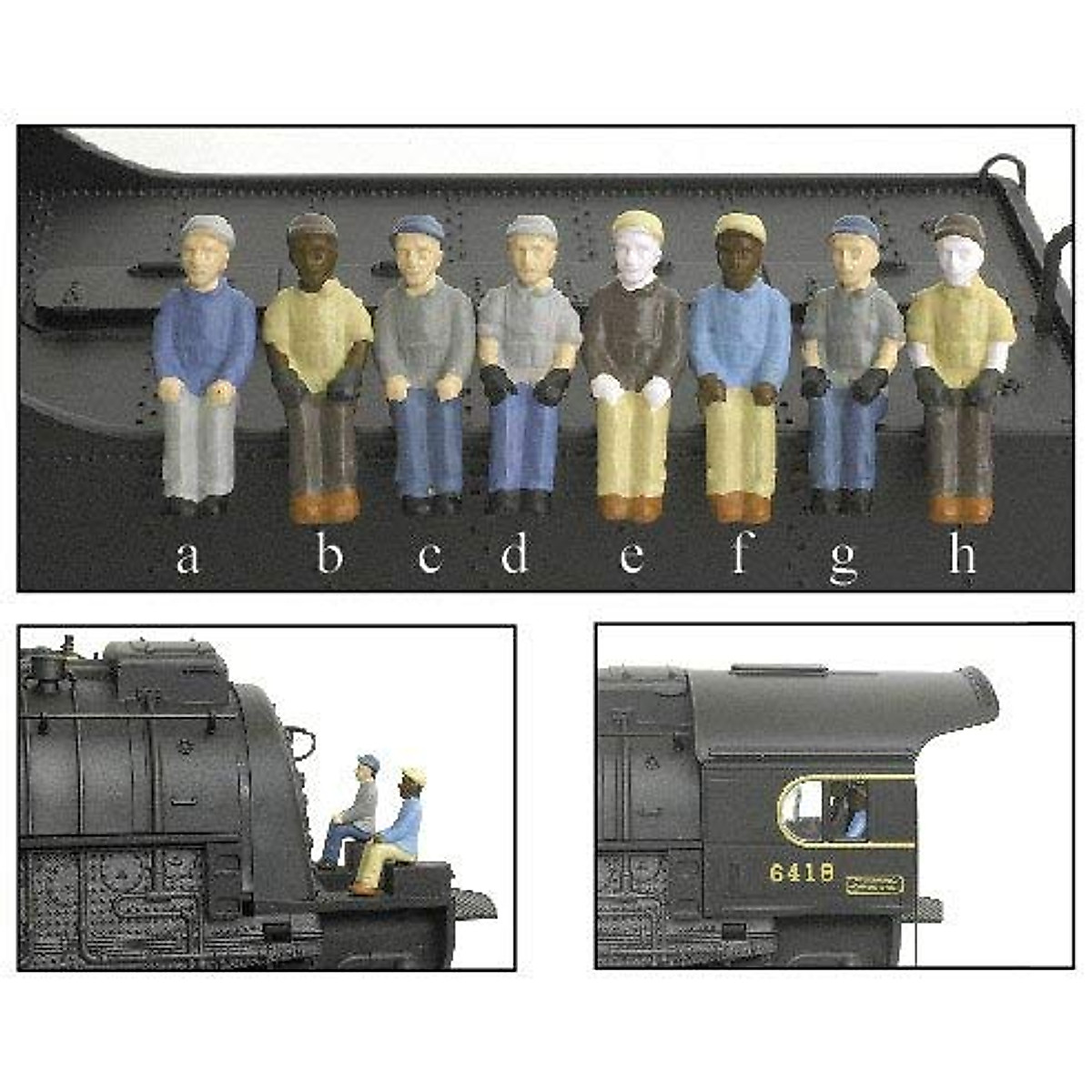 Broadway Limited BLI1006 HO Engineer/Fireman A (a,b,c,d) (4)