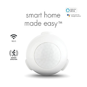 Globe Electric Wi-Fi Smart Motion Detector, No Hub Required, Battery Operated, White,50026