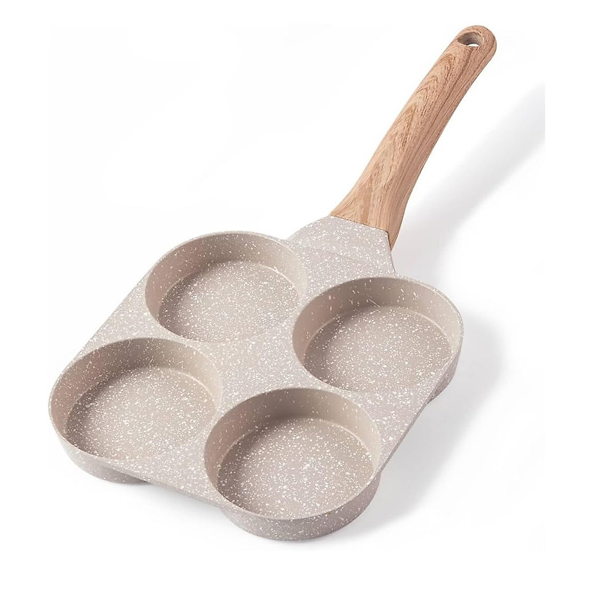 Generic BellaCucina 4-Cup Nonstick Granite Omelette Skillet, Egg Pan for Omelettes and Pancakes, Induction Compatible,Healthy Meal, Regular, BL001