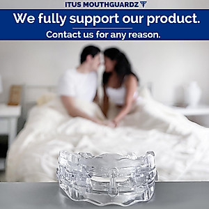 SilentZPro 2.0 - USA Designed Anti Snore Mouthpiece - Fully Adjustable Anti Snore Mouth Guard - Professional Patented Anti Snore Device & Grinding Solution - Brand: Itus Mouthguardz