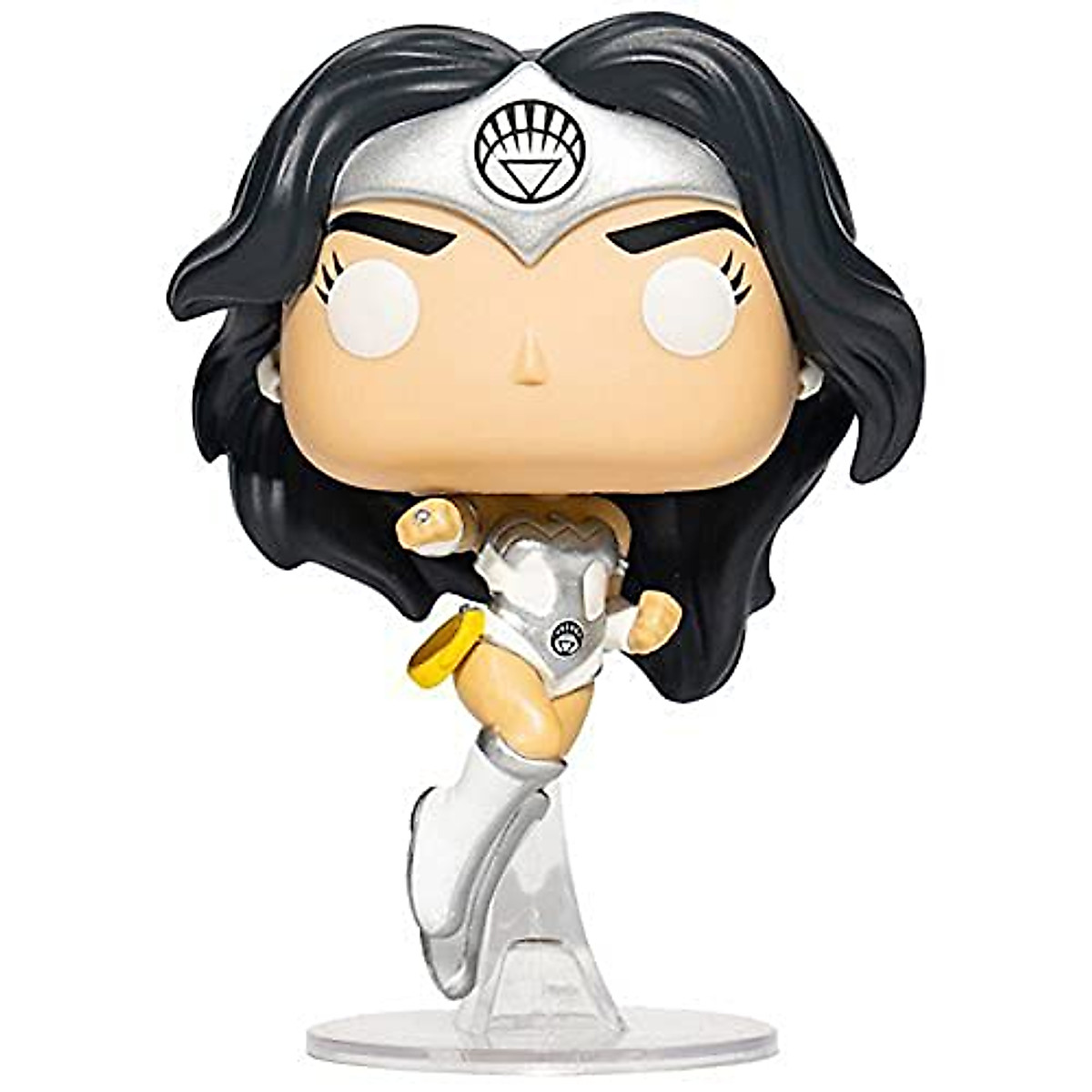 Wonder Woman 80th Anniversary White Lantern Glow-in-The-Dark Pop! Vinyl Figure - EE Exclusive - Bundled with Compatible Pop Box Protector