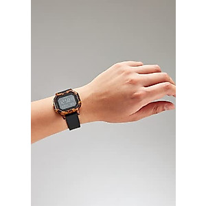 NIXON Siren A1210 - Tortoise - 100m Water Resistant Women's Digital Sport Watch (38mm Watch Face, 18mm-16mm Pu/Rubber/Silicone Band)