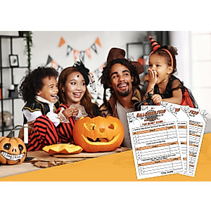 Halloween Friendly Feud Game, Family Game Night, Halloween Quiz, Halloween Trivia Adult Games, Halloween Party Game for Family Activity - 30 Halloween Feud Cards and 3 Fast Money Round Cards (02)