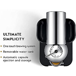 Nespresso Vertuo Coffee and Espresso Machine by Breville,5 Cups, Chrome