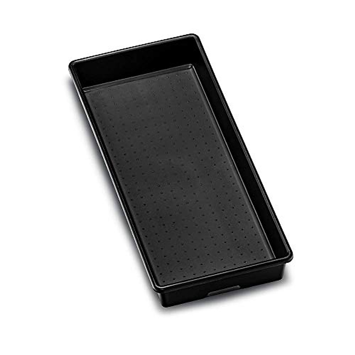 madesmart 15" x 6" Plastic Multipurpose Storage Organizer Bin for Drawers, Low-Profile Storage Bin Home Organizer, Carbon