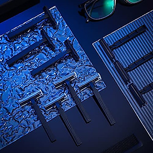 200 Pcs Disposable Razors Twin Blade Shaving Razor for Men Women Stainless Steel Bulk Razors with Clear Safety Cap Hospitality Quality Shavers Apply to Hotel Camping Traveling Home Apartment, Black