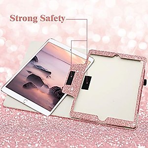 Fingic for iPad 10.2 Case 2021/2020/2019 - iPad 9th/8th/7th Generation Case Luxury Sparkly Folio Folding Stand Cover Auto Wake/Sleep Smart Case for New iPad 10.2” 2021/2020/2019 (9th/8th/7th Gen)