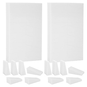 Molain 48 Pieces Powder Puffs Elasticity Makeup Sponge Blender Foundation Applicator Reusable Non-latex Cosmetic Beauty Tool for Powder/Face Cream/Nails White