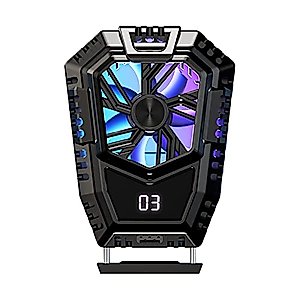 MagiDeal Universal Mobile Phone Cooler, Mini Gamepad Mobile Phone Cooling Fan 3Sec Cooling Semiconductor Heatsink Radiator for Gaming Lives, Black
