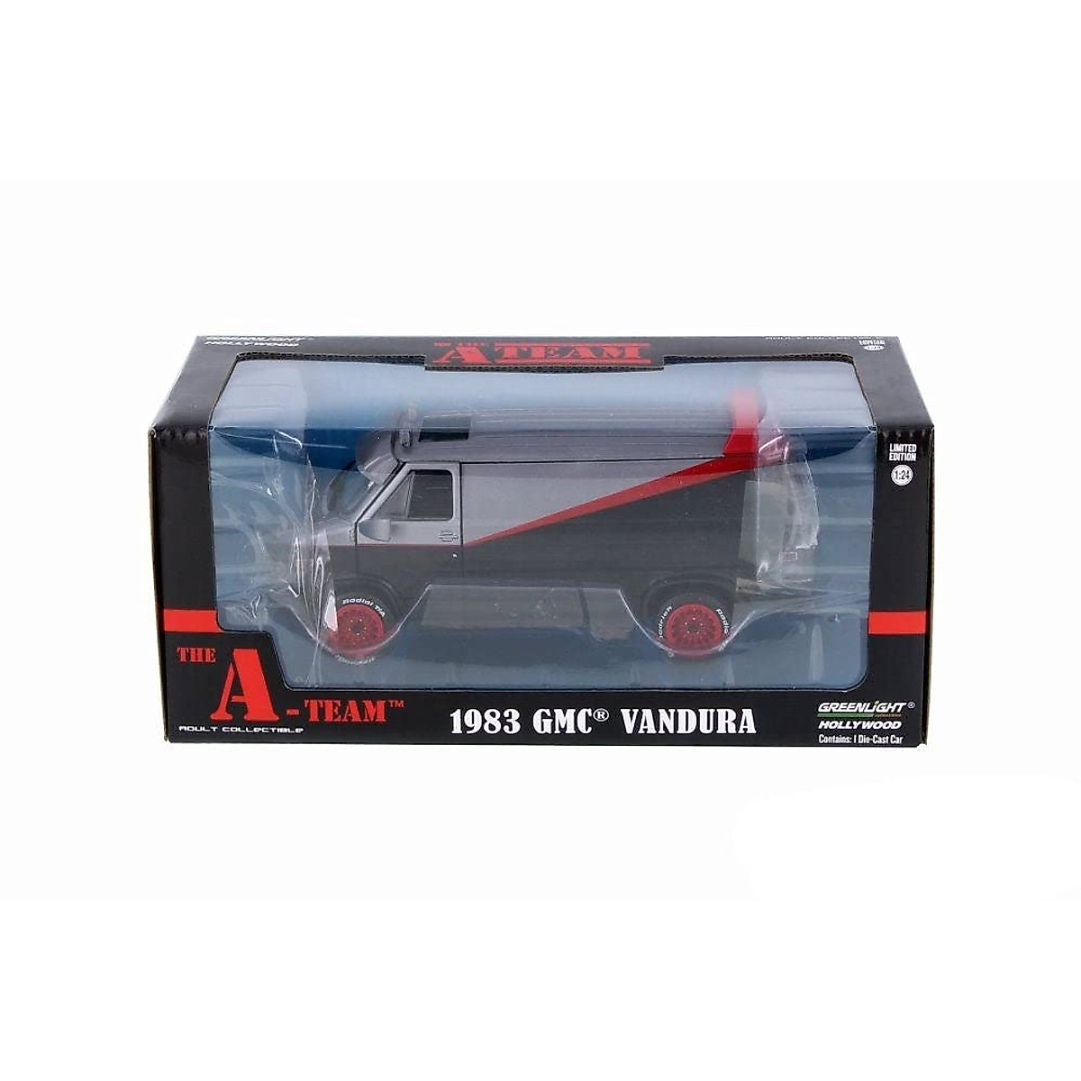 Greenlight 1:24 Hollywood - The A-Team - 1983 GMC Vandura,colors may vary
