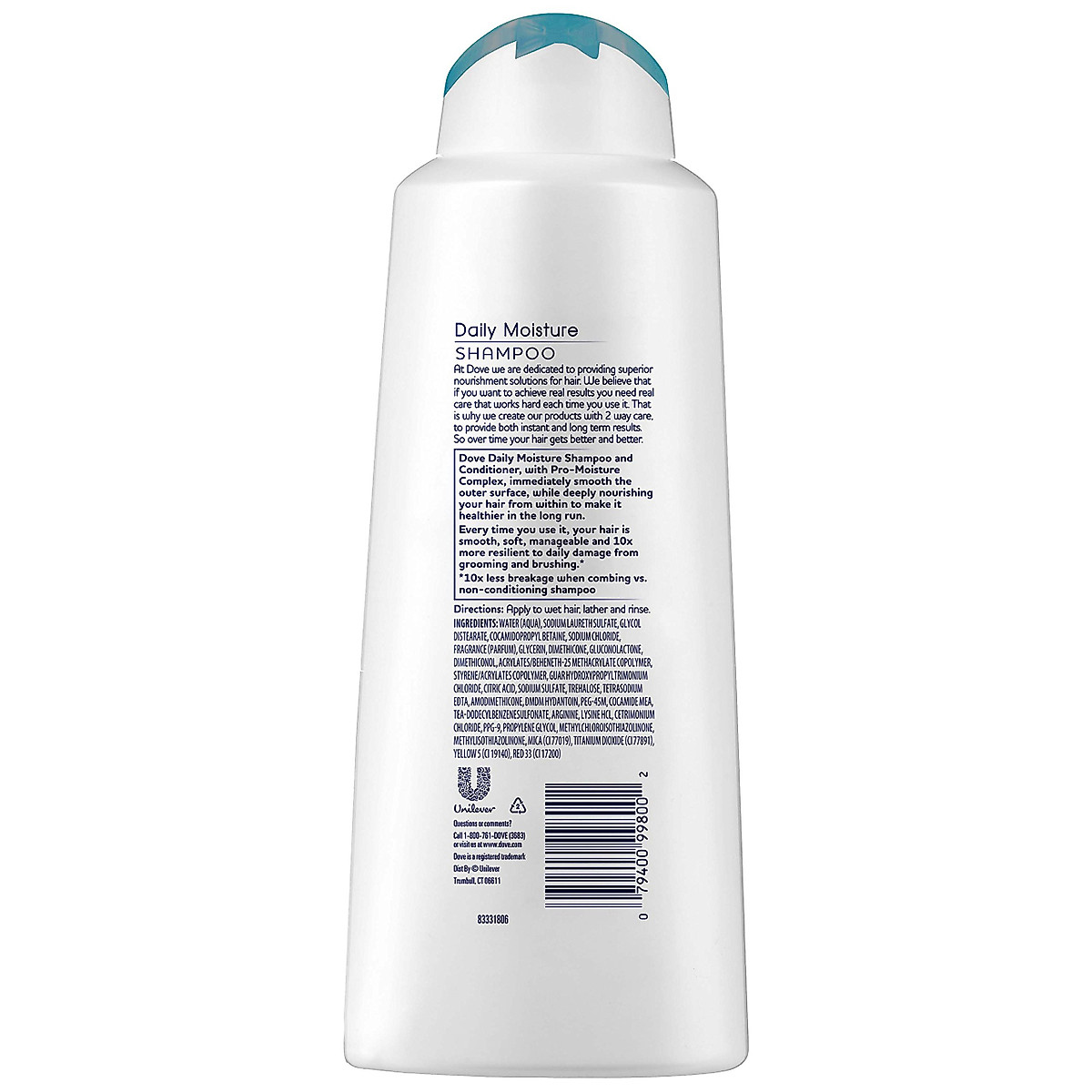 Dove Nutritive Solutions Shampoo, Daily Moisture, 25.4-Ounce