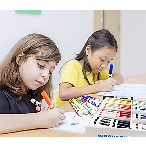 Rarlan Washable Markers Bulk, Markers for Kids, Bulk pack, 8 Colors, 160 Count