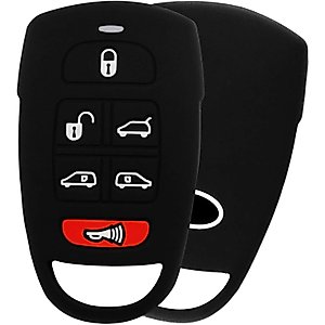KeyGuardz Keyless Entry Remote Car Key Fob Outer Shell Cover Soft Rubber Case for Hyundai Entourage Kia Sedona Mini Van
