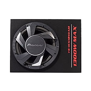 PIONEER TS-WX1210AM - Powerful 12-inch Active Subwoofer with Built-in Amplifier, 1300 Watts Peak Power, and Compact Design for Deep Bass
