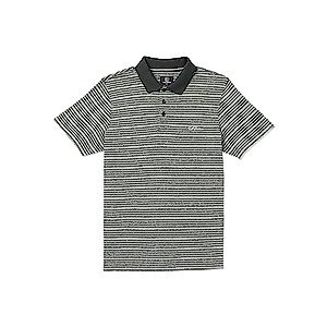 Volcom Men's Static Stone Short Sleeve Polo, Stealth