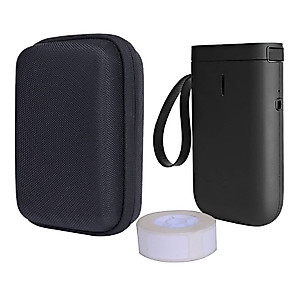 khanka Hard Storage Case Replacement for MUNBYN Bluetooth Label Maker/NiiMbot D11 Portable Wireless Connection Label Printer/Label Maker Machine, Case Only (Black)