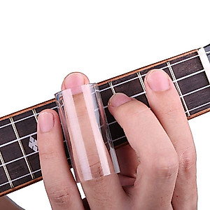 ccHuDE 3 Pcs 51MM 60MM 70MM Glass Guitar Slides Guitar Finger Slides for Bass Electric Guitar