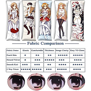 Xugang Love Live! Hanayo Koizumi Full Body Animation Pillowcase Dakimakura, 150x50cm Peach Skin/2WAY Embracing Body Pillowcase Full Body Animation Pillowcase