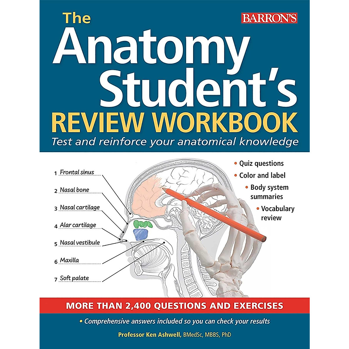 Anatomy Student's Review Workbook: Test and reinforce your anatomical knowledge (Barron's Test Prep)