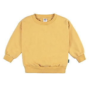 Gerber Baby Girls Toddler 2-Piece Fleece Sweatshirt and Jogger Set, Yellow Solid, 3T