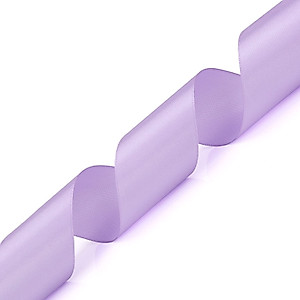 Nsilu 25 Yards 1-1/2 inches Wide Satin Ribbon Suitable for Wedding, Party and Gift Box Packaging Ribbon (Light Purple, 1-1/2")