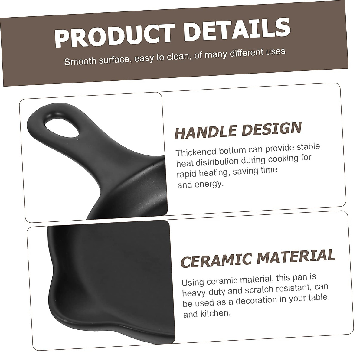 3pcs Ceramic Bakeware Salad Storage Plate Salad Ceramic Bowl Egg Pan Baking Supply Baking Breakfast Pan Fruit Storage Bowl Skillet Handle Baking Bowl Baking Ceramic Dish Baking Pan