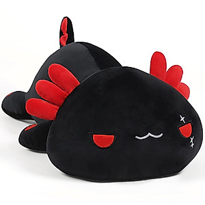 Yeqivo Axolotl Stuffed Animal, Cute Black Axolotl Plush Pillow Toy Soft Axolotl Stuffed Animal Kawaii Plushie Toy 50CM/19.7Inch
