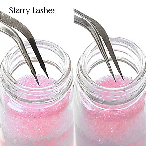 Tweezer Cleaner Eyelash Extensions Tool 30ml Tweezer Cleaning Sponge Balls Without Residue Increase Friction Liquid Glue Remover Cleaning Tool