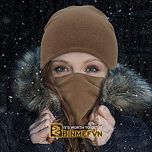 B BINMEFVN Winter Beanie Watch Cap for Men Women - Unisex Slouchy Beanies Skull Cap for Cold Weather