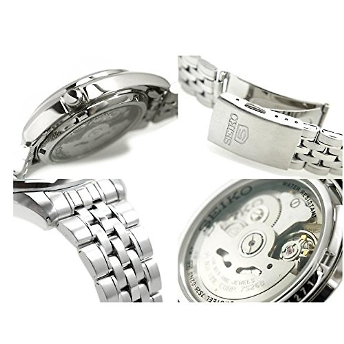 Seiko 5 Automatic Blue Dial Silver Stainless Steel Men's Watch SNK371K1