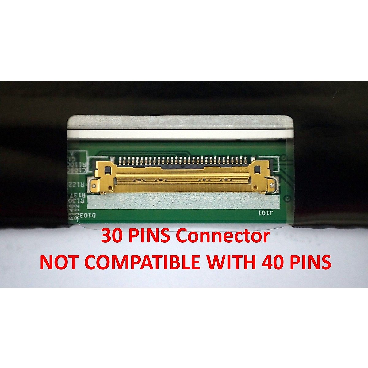 FULLCOM New LCD Replacement Screen 15.6 Inch N156BGE-E41 HD 1366x768 30 Pin Glossy for Laptop/Display/Screen/LCD Application