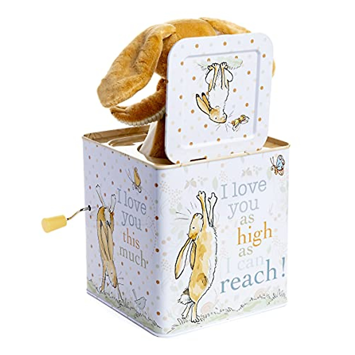 KIDS PREFERRED Guess How Much I Love You - Nutbrown Hare Jack-in-The-Box - Musical Toy for Babies