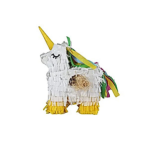 Penn-Plax Unicorn Pinata with Natural Nesting Material – Safe for Medium and Large Birds – Colorful & Fun Addition to Any Cage – Large
