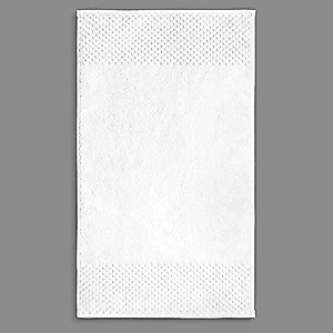 Kaufman - Personalized White Deluxe Hand Towels Set of Two, 2-PK, Monogrammed, 17''x28'', 100% U.S.A Cotton (Names)