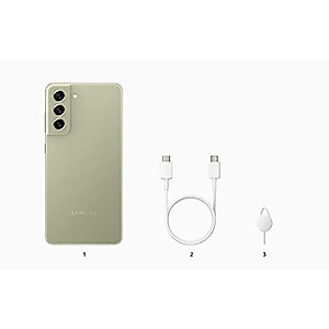 SAMSUNG Galaxy S21 FE 5G Cell Phone, Factory Unlocked Android Smartphone, 128GB, 120Hz Display Screen, Pro Grade Camera, All Day Intelligent Battery, US Version, 2022, Olive