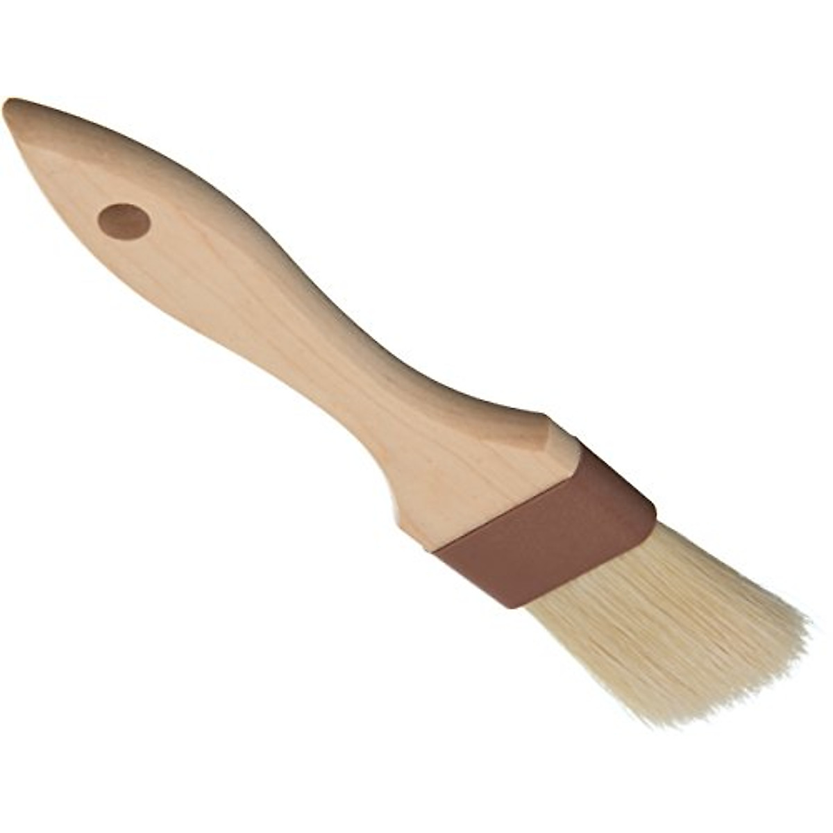SPARTA 4037300 Boarhair Basting Brush, Flat Brush With Ergonomic Handle, 1.5 Inches, Brown