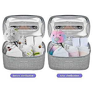 UV Light Sanitizer Bag, Portable UV Disinfection Bag, UVC Disinfection Lamps for Mobile Phone, Clothes, Glasses, removes Viruses Germs & Bacteria for Home Work and Travel.UVBAG1.