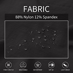 CQC Women's Outdoor Hiking Shorts - Lightweight Quick Dry Cargo Shorts,UPF 50+, Water Resistant,4 Pockets Black XXL