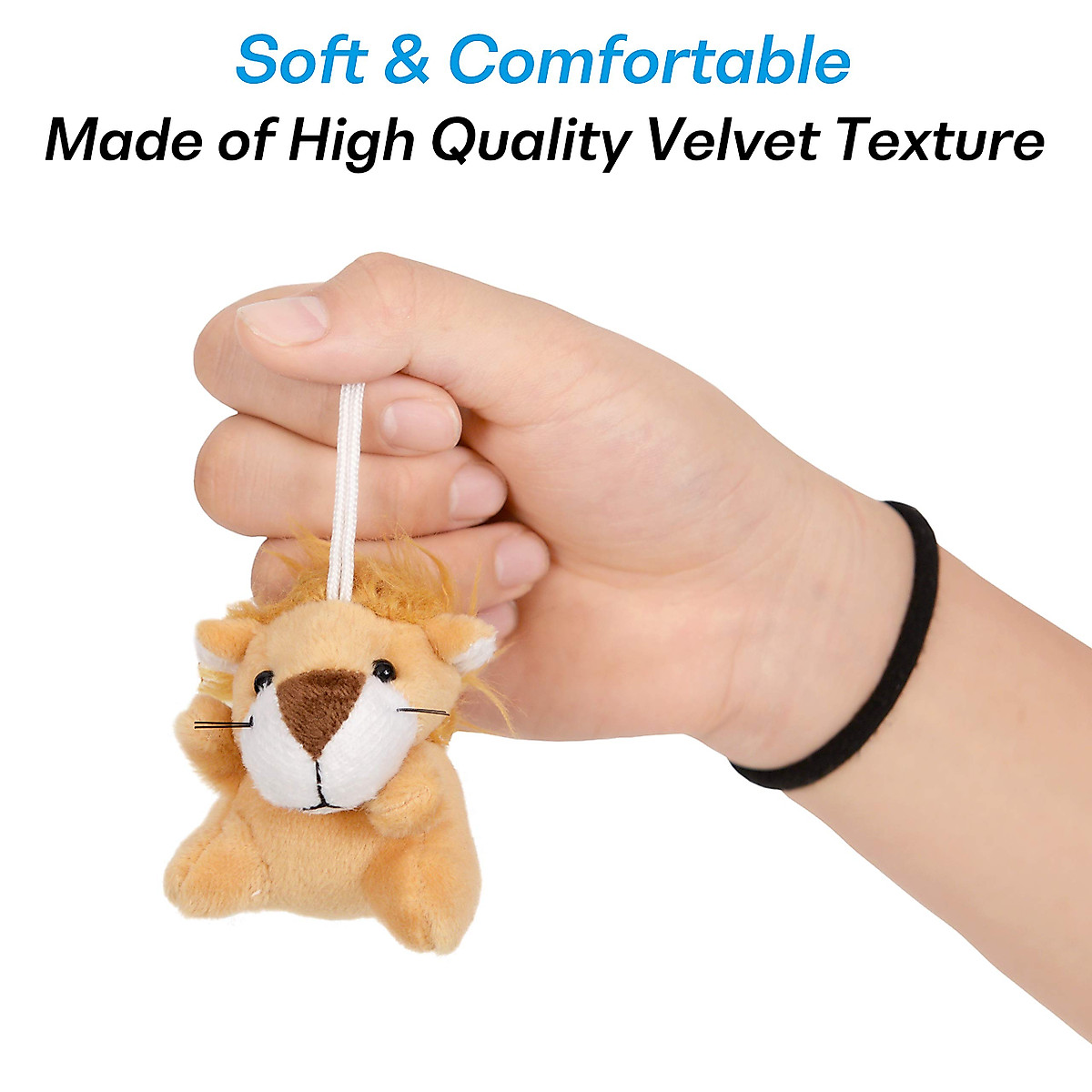 Maliweg 16-Pack Mini Animal Plush Toy Set, Soft Plush Toys for Kids Party Favors, Keychain Ornament,Birthday Party Supplies,Prize Rewards