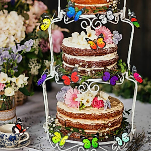 80pcs Butterfly Wall Decor - Plastic Butterflies Wings Foldable Removable Waterproof Reusable Mural Wall Stickers for Home Room Bedroom Nursery Party Wedding Christmas Decorations