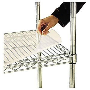 Alera SW59SL4818 Shelf Liners for Wire Shelving, Clear Plastic, 48w X 18d, 4/Pack