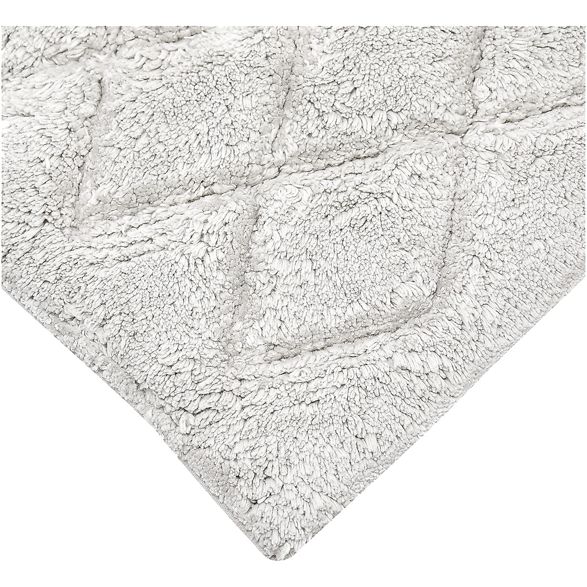 Vera Wang - Bathroom Rug Set, Soft & Absorbent Bathroom Decor, Reversible Modern Design (Marquis Diamond Grey, 2 Piece)