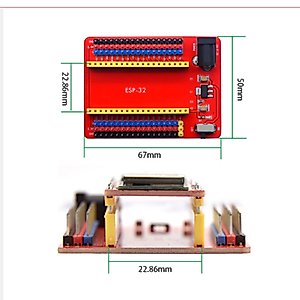 ESP32IO Development Expansion Board, Development Adapter Module, Programming Learning DIY Module for Engineers Technicians